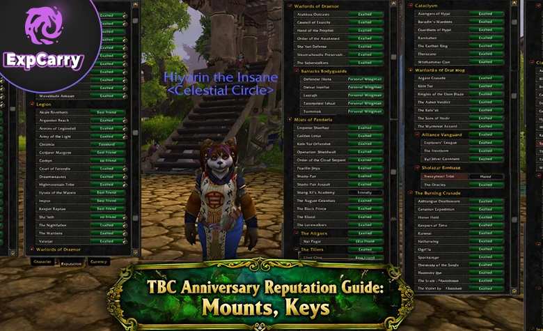 TBC-Anniversary-Rufguide: Heroic-Schluessel und Mount-Rufe